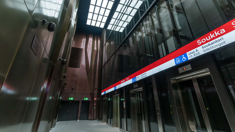 Metro stations Kaitaa and Soukka - ARE
